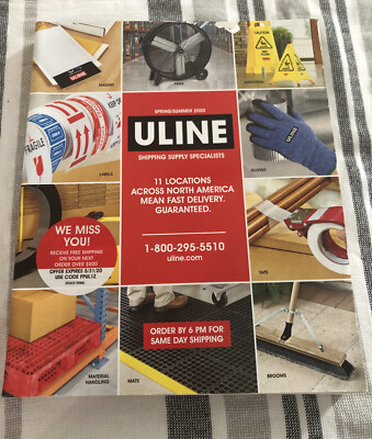 ULINE Shipping Supply Specialists Book | eBay