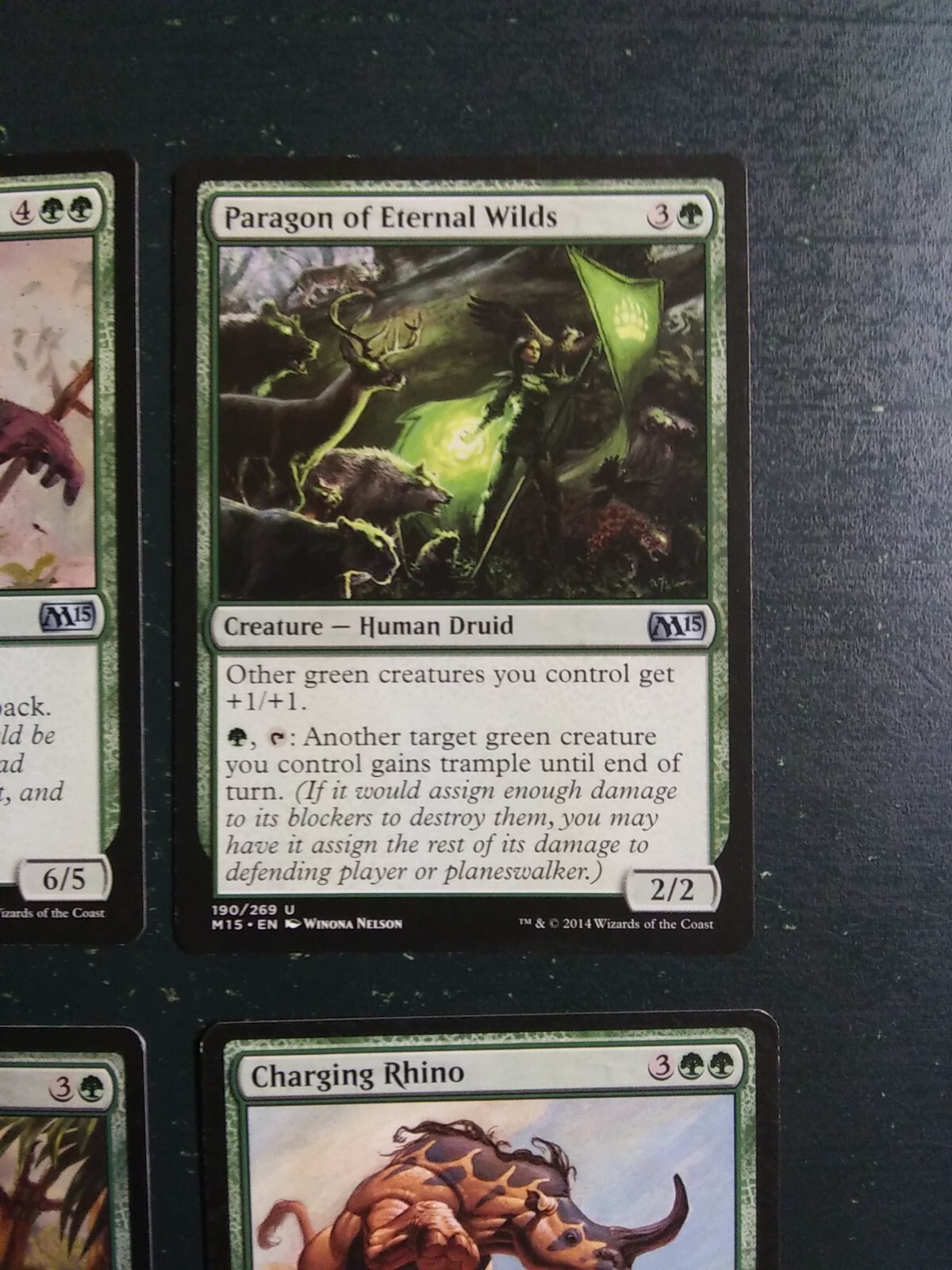 MTG Green Lot x6 Core Set 2015 LP MTG M15 Magic the Gathering All ...