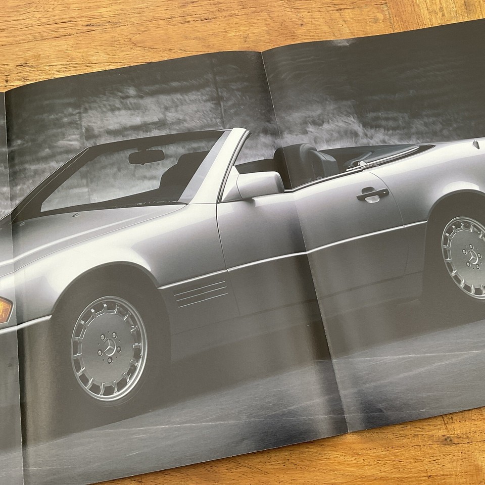 1989 1990 MERCEDES BENZ R129 500SL LAUNCH RANGE BROCHURE | eBay