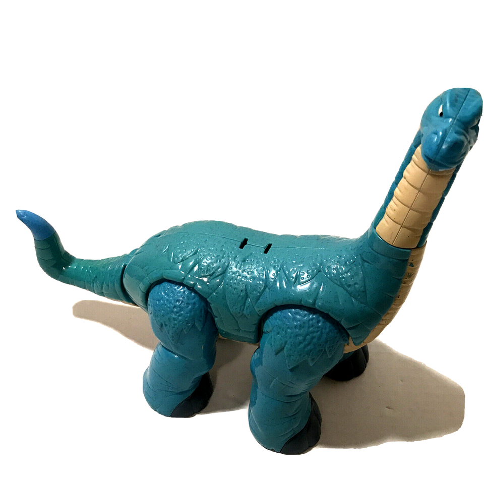 Fisher Price FP Imaginext Apatosaurus Blue Dinosaur Moving Jointed 11 ...