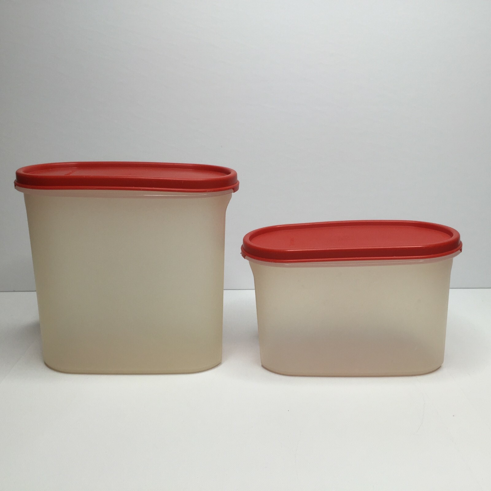 Tupperware Red Lid Pantry Modular Mate Canisters 1616-11 1616-16 Dry ...