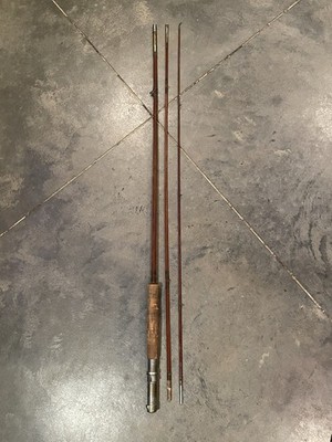 Vintage Bamboo Fly Fishing Rod 3 Piece Wood Hexagon Shape | eBay