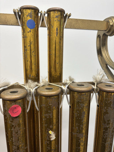 Deagan 1.5 Octave Brass Orchestra Chimes Tubular Bells C-F Tubes 1 1/4 ...