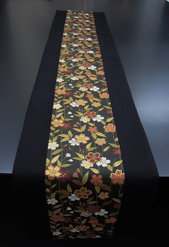 Japanese-style table runner Pre-wrapped boxed reversible Cherry Blossom ...