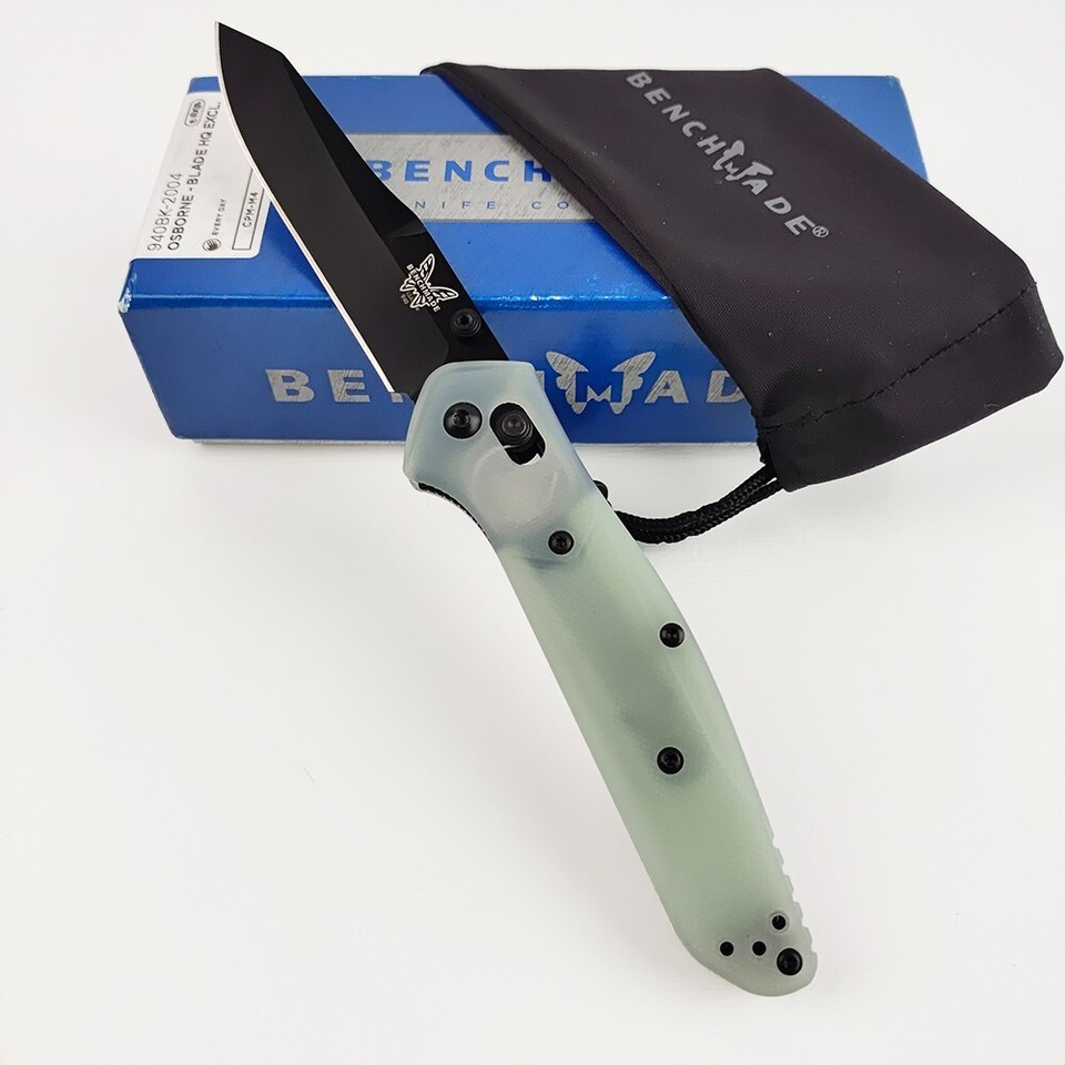 Benchmade Osborne 940BK-2004 Jade Handle Black CPM-M4 Blade AXIS ...