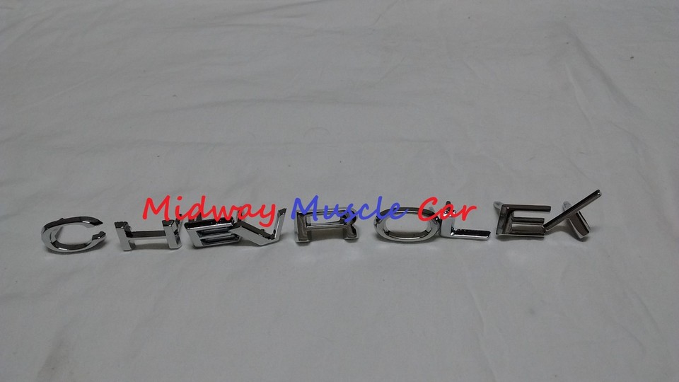 CHEVROLET hood letters emblem 65 Chevy Chevelle Malibu El Camino | eBay