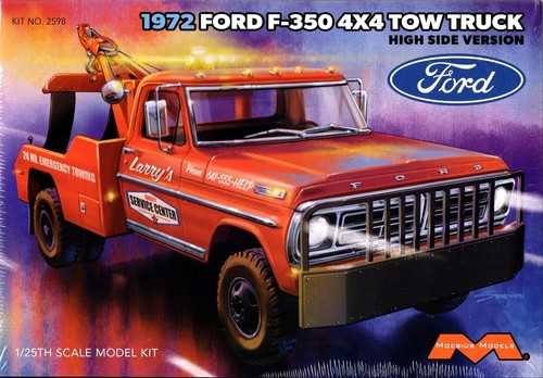Moebius 1/25 1972 Ford F-350 4x4 Tow Truck Plastic Model Kit | eBay