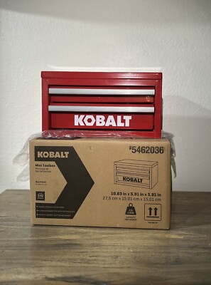 Kobalt Mini 11" 2-Drawer Red Steel Tool Box | eBay