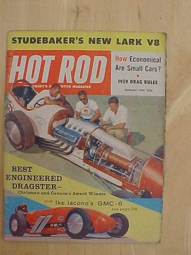 Vintage January 1959 Hot Rod Magazine | eBay