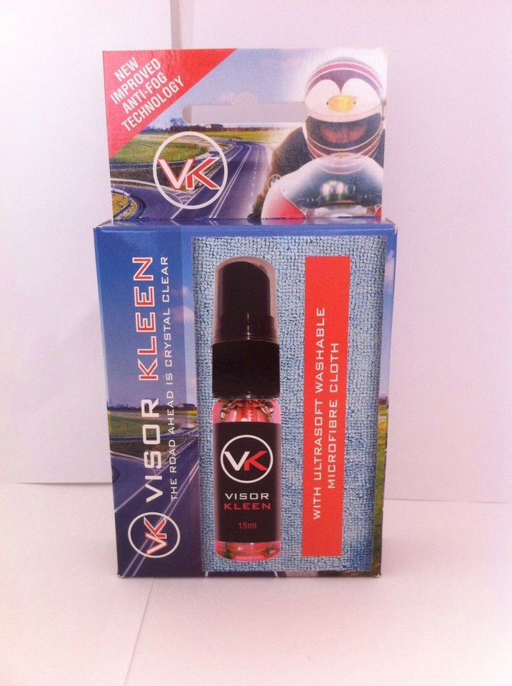 VISOR CLEANER FOR MOTORBIKE &MOTORCYCLE HELMET VISOR CLEANING CAREKIT ...
