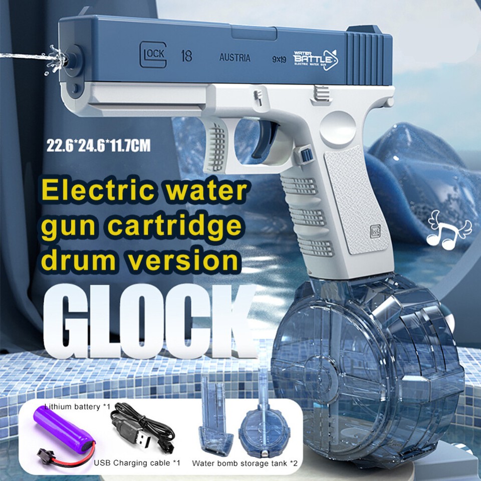 Electric Water Gun Toy Adults Kids Fully Automatic Continuous Firing ...