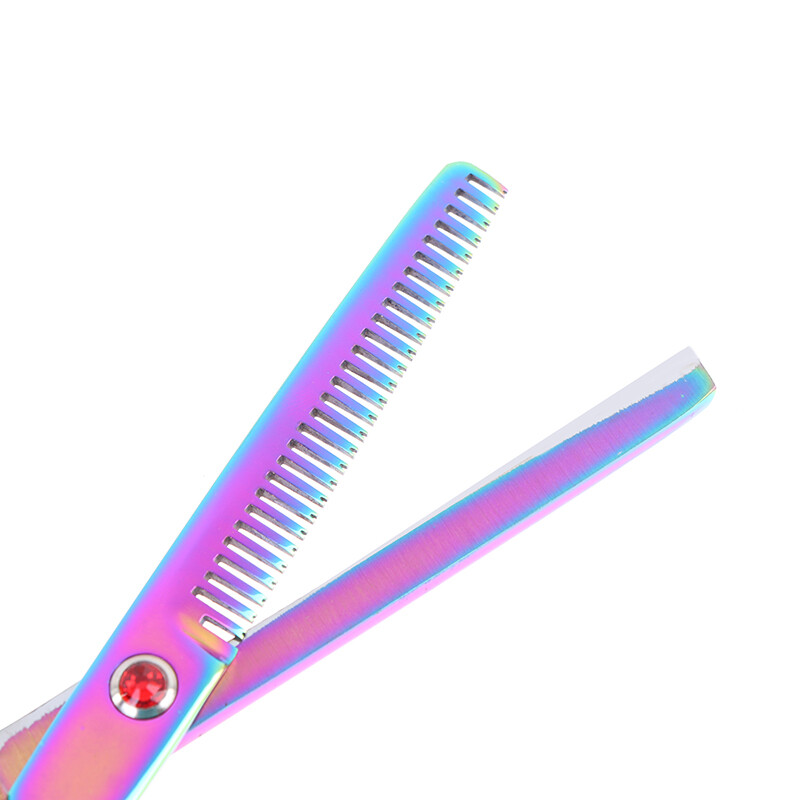 6Inch Rainbow Cut Hair Scissors Thinning Barber Scissor Hairdressing ...