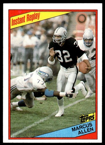 1984 TOPPS MARCUS ALLEN B LOS ANGELES RAIDERS #99 | eBay