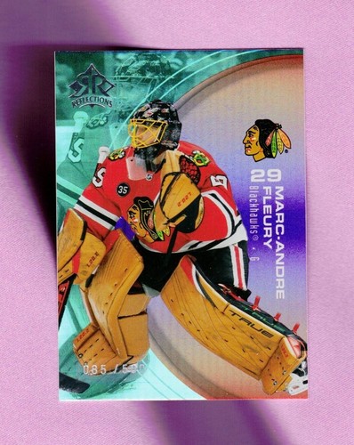 2021-22 Upper Deck Extended MARC-ANDRE FLEURY #8 Reflections RUBY 085/ ...