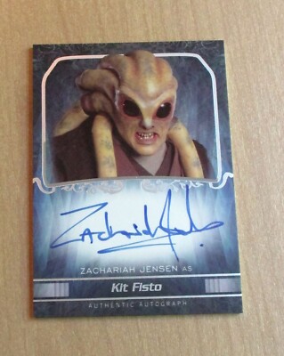 2015 Topps Star Wars Masterwork on-card autograph Zachariah Jensen as ...