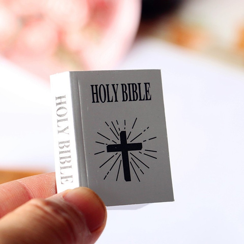 4 Pcs Small Christian Gifts Dollhouse Size Mini Bible for Kids Bibles ...