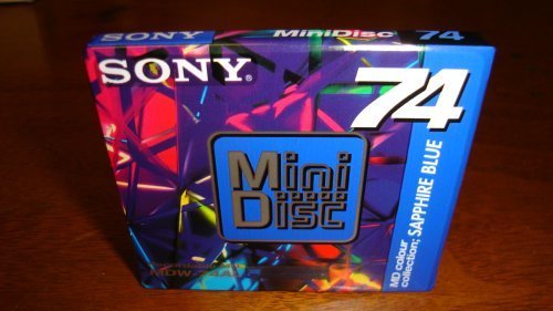 SONY MDW-74AL 74 min MiniDisc Limited Colour Collection Sapphire Blue ...