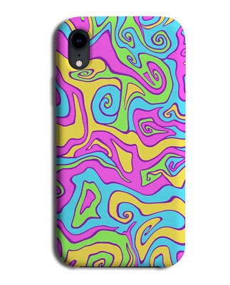 Trippy Psychedelic Colourful Rave Design Phone Case Cover Raver Psycho ...