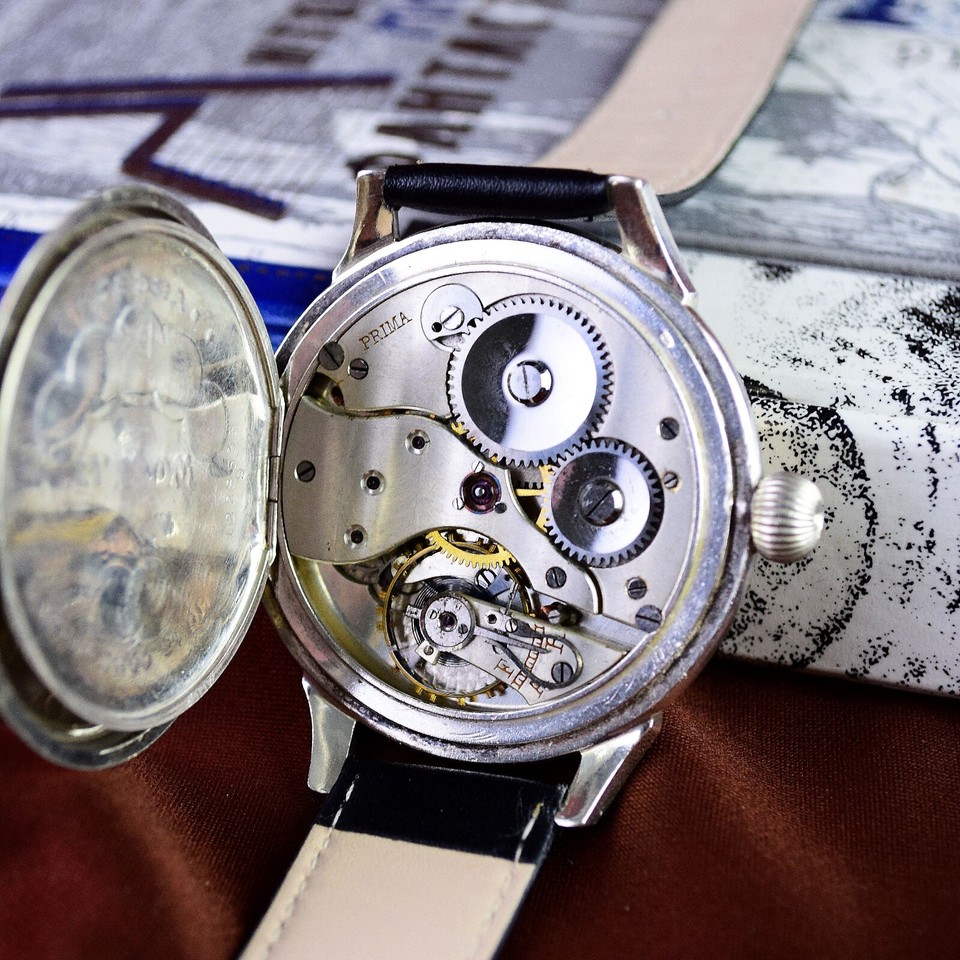 Vintage Watch Moeris Prima Marriage Swiss Men's Watch Military Style ...