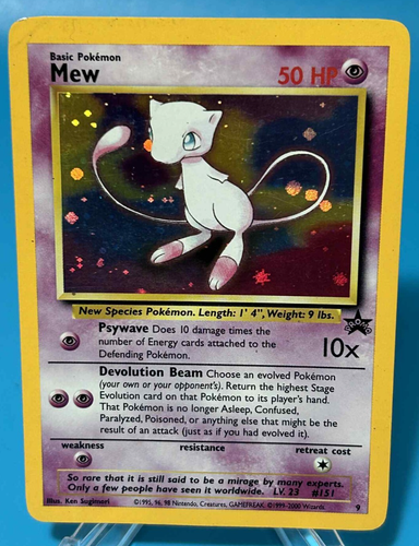 Pokémon Holo Mew TCG Black Star Promos 1st Edition Wizards Black Star ...