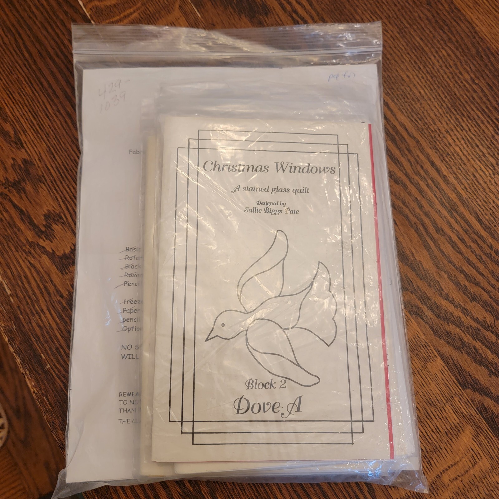 Christmas Windows Stained Glass Quilt Pattern All 9 Blocks * Sallie ...