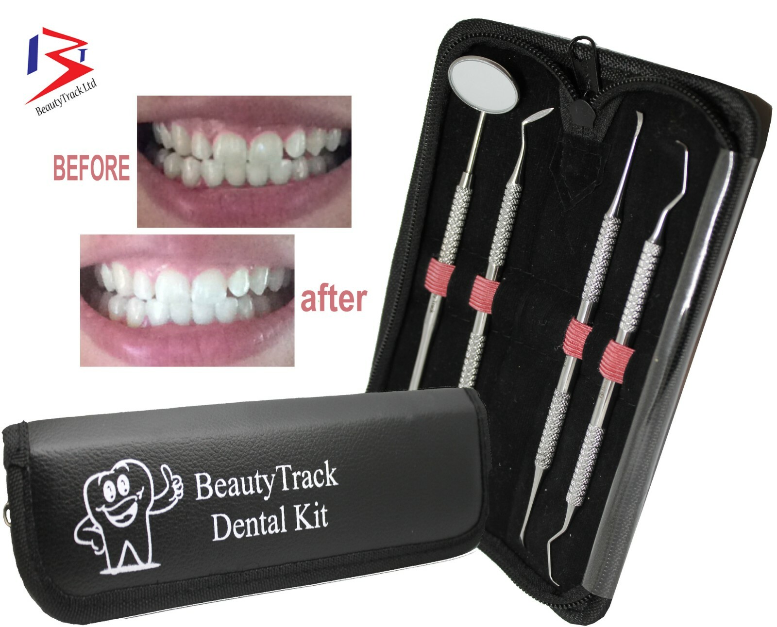 Dental Tartar Calculus Plaque Remover Tooth Scraper Mirror Scalers Set ...