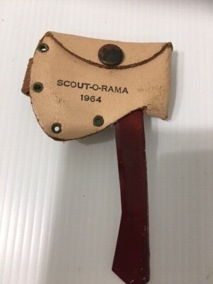 Vintage BSA Handcraft Neckerchiefs Slide - 1964 Scout Rama - Camp Axe ...
