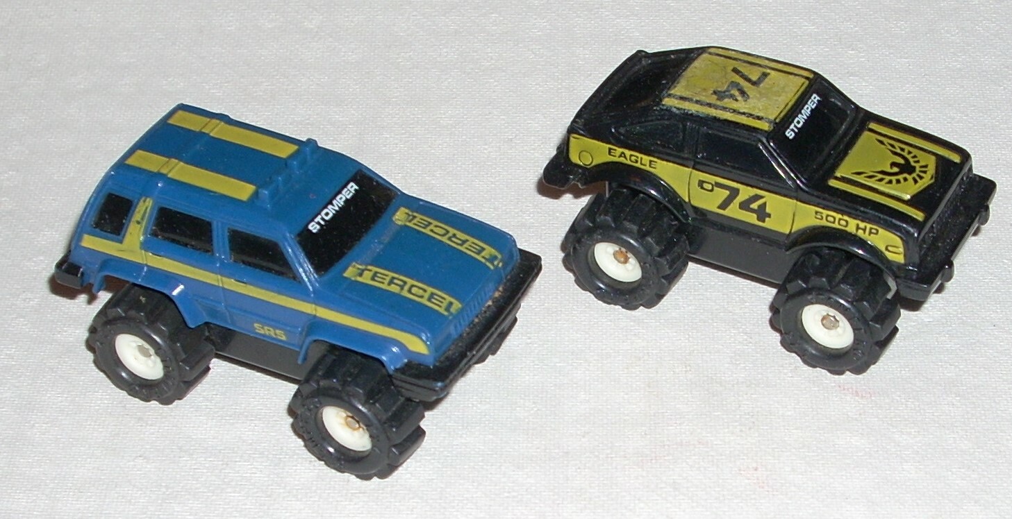 Vintage 80's Schaper Stompers 4 X 4 Black Eagle & Blue Tercel Rare ...