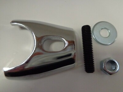 Chrome Competition Style Chevy Distributor Clamp Hold Down SBC BBC SB ...