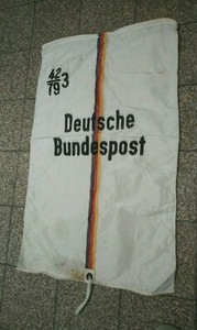 DEUTSCHE BUNDESPOST XL POSTSACK Design 1980 80er 80ies Mail Bag Vintage ...