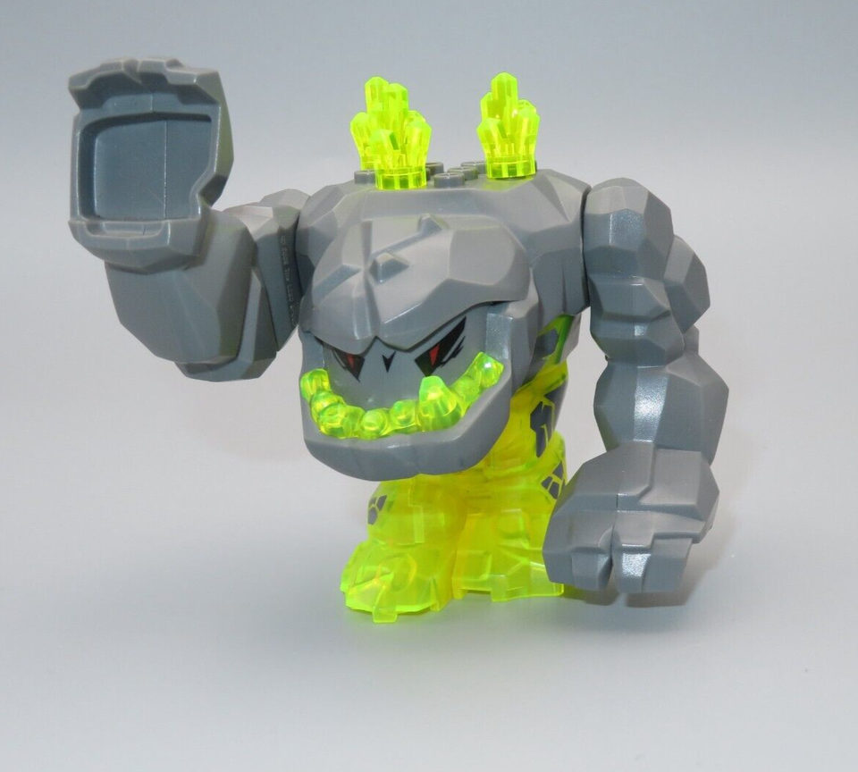 Lego large Rock Monster Geolix Trans neon green crystals Power Miners ...