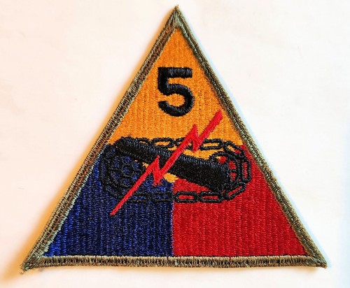 US ARMY 5TH ARMORED DIVISION VICTORY WWII PATCH - USGI - MADE IN THE ...