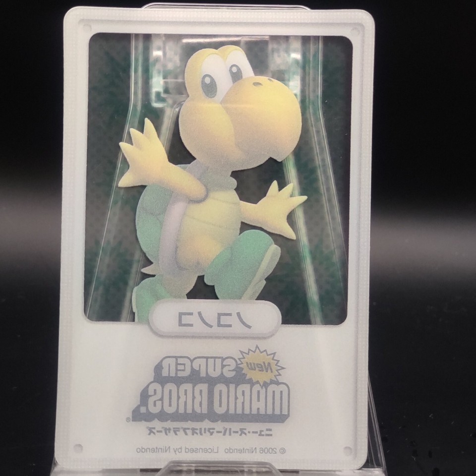 Koopa New Super Mario Brosers Vintage Plastic Card Nintendo Japanese F ...