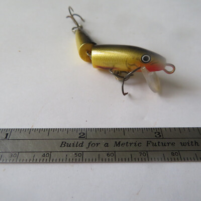 FISHING LURE RAPALA 2¼" JOINTED MINNOW IRELAND BLACK & GOLD | eBay