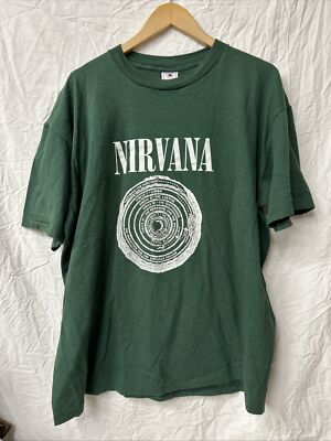 Vintage 1992 Nirvana Single Stitch Fudge Packin Tour T Shirt Size XL Delta | eBay