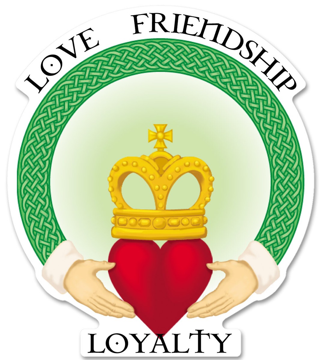 Claddagh Love Loyalty Friendship Sterling Silver Irish Celtic Claddagh