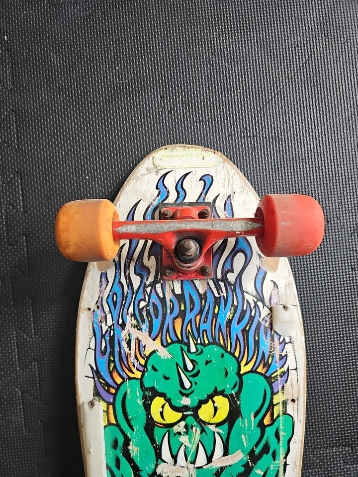 VTG Santa Cruz Gregor Rankine Skateboard Deck With Alva Street Bombs ...