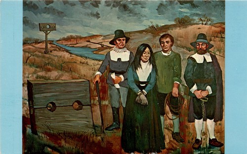 Salem Witch Trials Exhibit at Pilgrim Theatre Museum postcard | eBay