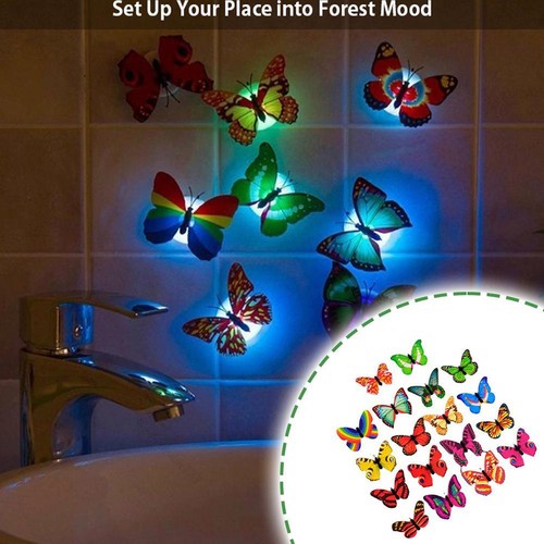 Luminous Decorative Butterfly LED Light Decoration Lights Night Lamp ...