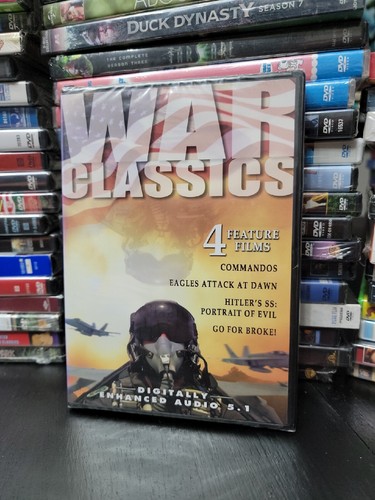 War Classics DVD 2003 4 Feature Films NR Military Ops WWII 442 NEW ...