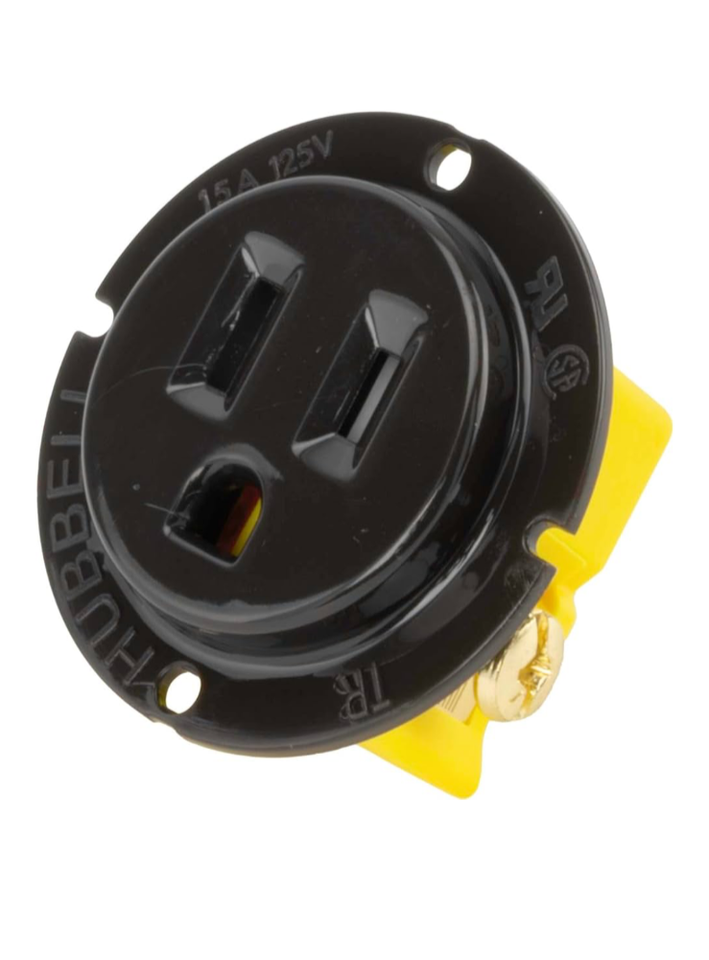 Hubbell RF151R Floor Box Kit Brass for Electrical Installations Indoor ...