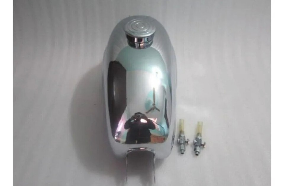 Hodaka Chrome Gas Tank 125 Combat Wombat Model 95 Super Rat Road CAP ...
