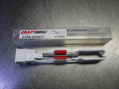 Mikron Crazy Drill .30mm (.0118") Carbide Micro Drill 2.CFS.20030.0 ...