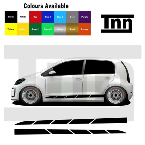 Side Stickers Stripes Decals For VW Volkswagen Up! UP GTI Skoda Citigo ...