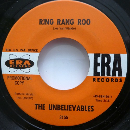Unbelievables 45 Bague Rang Roo / 'Theres' - Il Y A Un Petit Bit Era ...