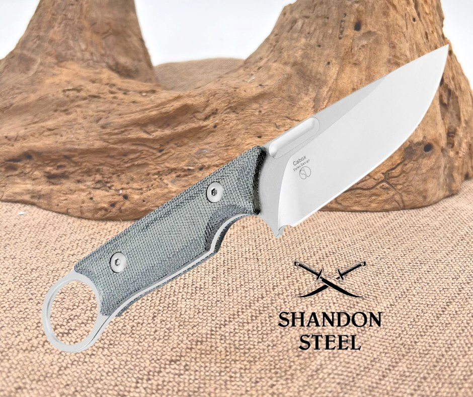 Kizer Cabox Fixed Blade Knife Micarta Handle D2 Steel 1048A1 Horizontal ...