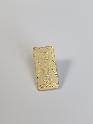 ASP Member Lapel Pin Gold Colored Light Bulb | eBay