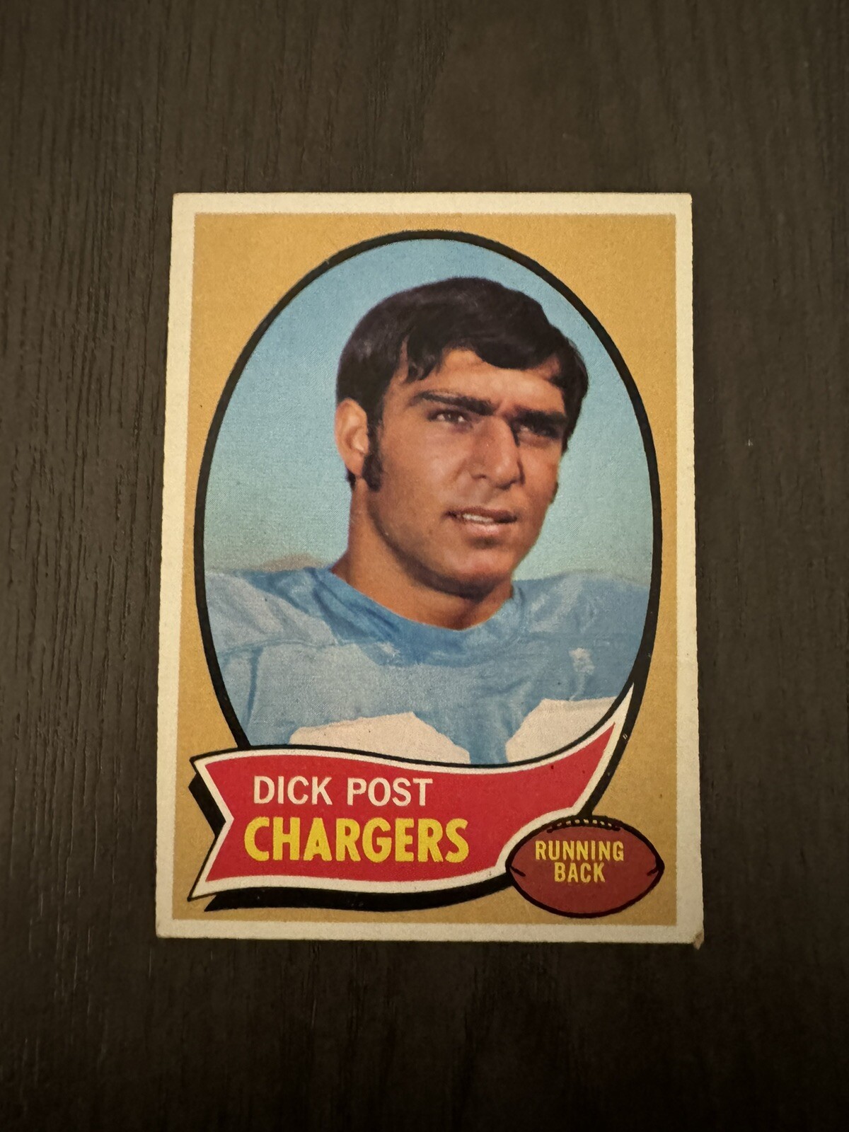 1970 Topps #97 Dickie DICK POST San Diego Chargers ROOKIE Football Card ...