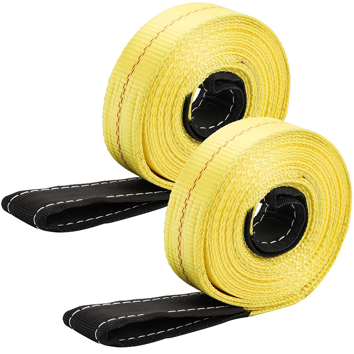 Winch Strap 2-Pack Heavy Duty Nylon Lift Sling Straps - 15ft X 2" Width ...