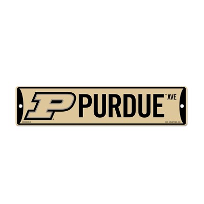 Purdue Boilermakers Sign 4" x 17" Street Sign Gold Sign | eBay